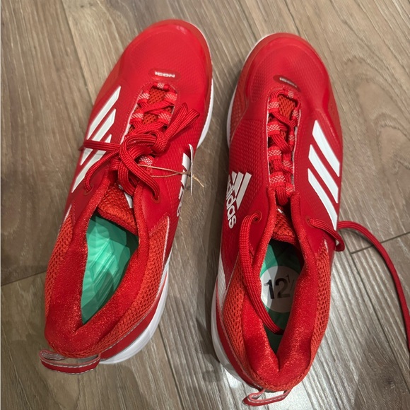 adidas | Shoes | Adidas Red Baseball Cleats | Poshmark